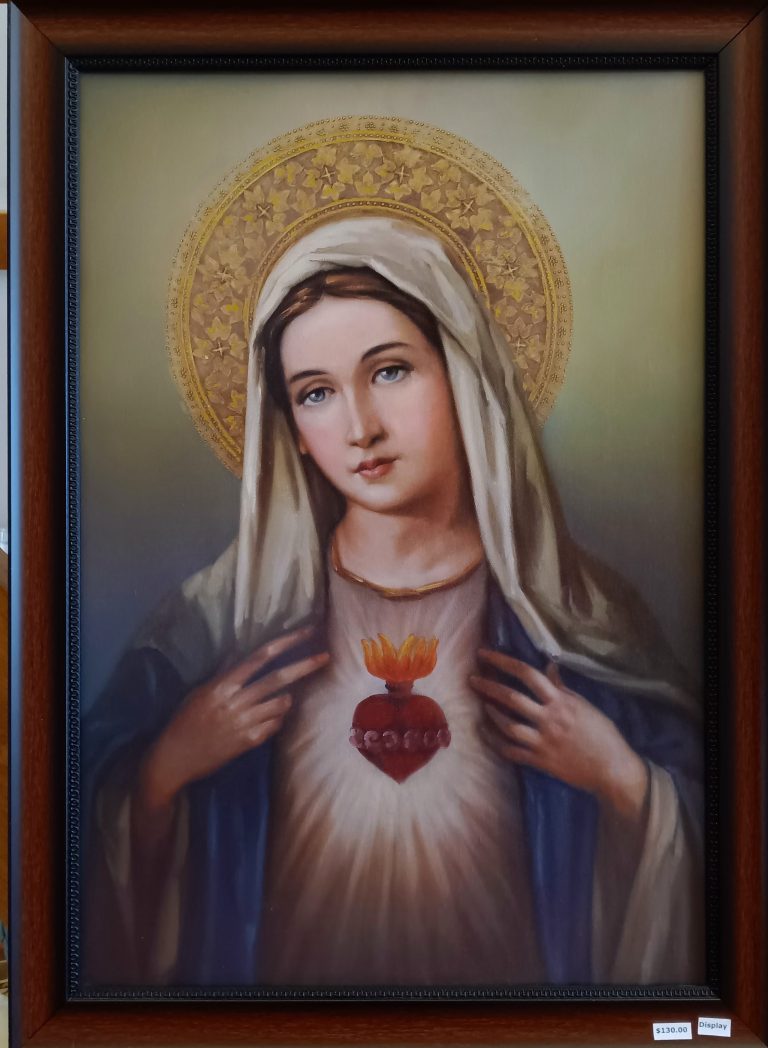 Immaculate Heart of Mary painting - Pious Union of St. Joseph